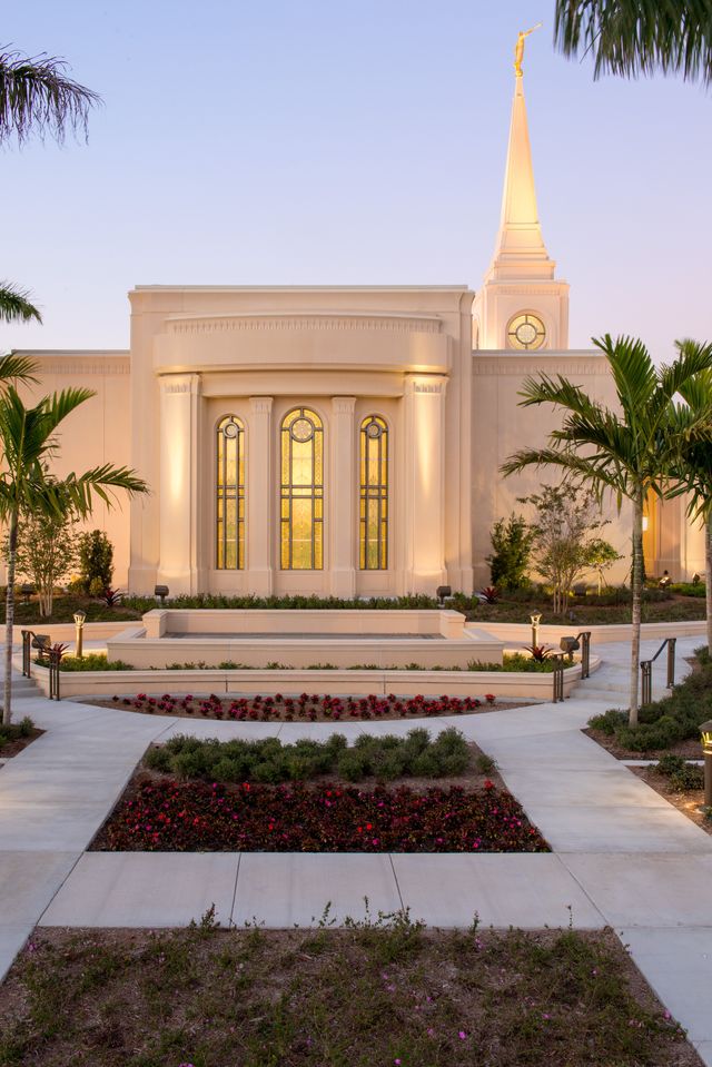 Windows of the Fort Lauderdale Florida Temple