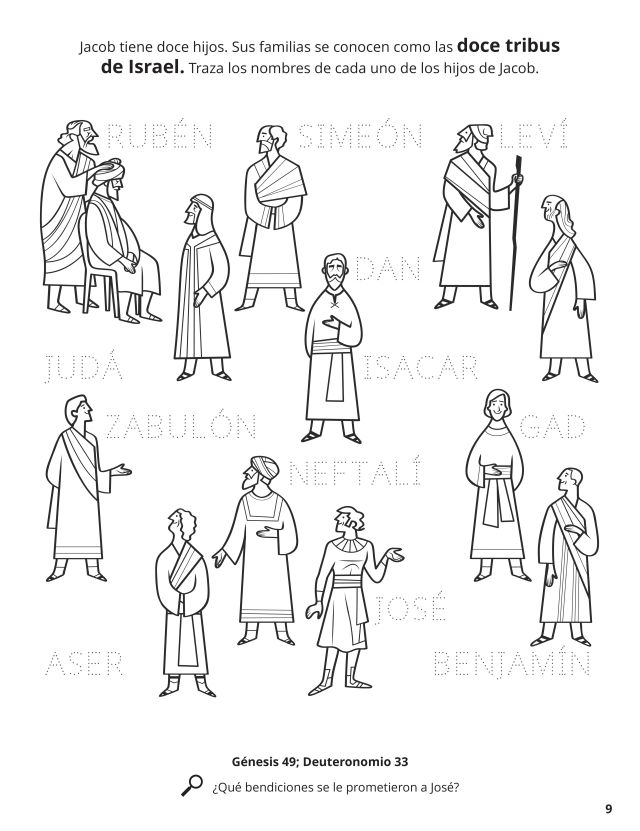 Libro para colorear de relatos de las Escrituras: Antiguo Testamento