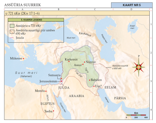 Kaart nr 5: Assüüria suurriik