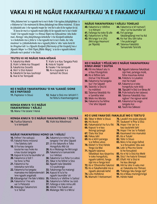 Vakai ki he Ngāue Fakafaifekau ʻa e Fakamoʻuí