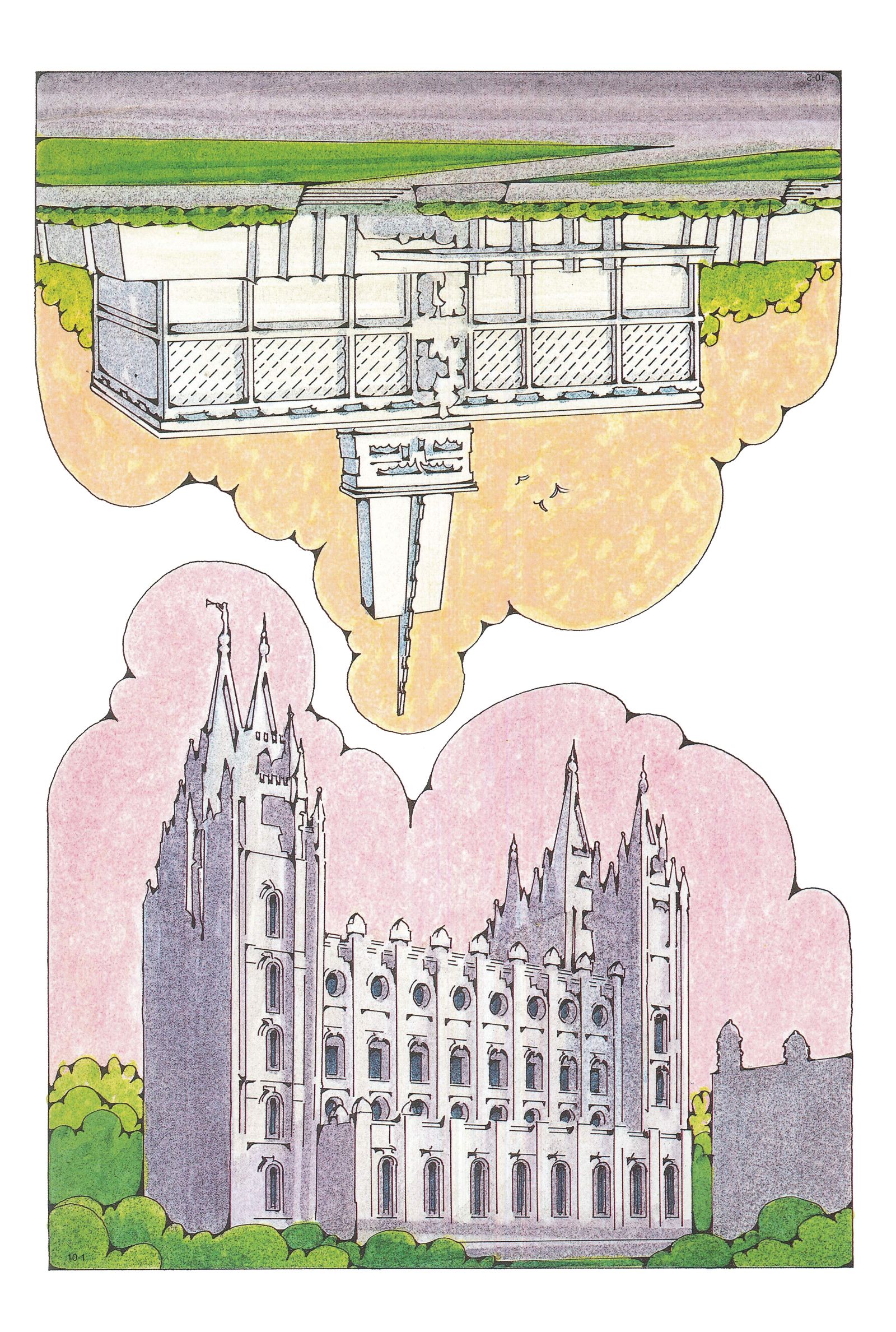Primary Visual Aids: Cutouts 10-1, Salt Lake Temple; 10-2, Mexico City ...