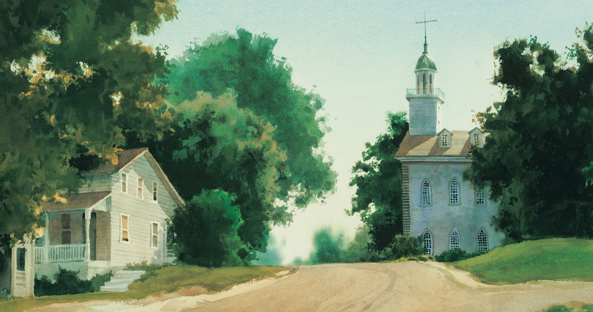 Landscape Kirtland Temple
