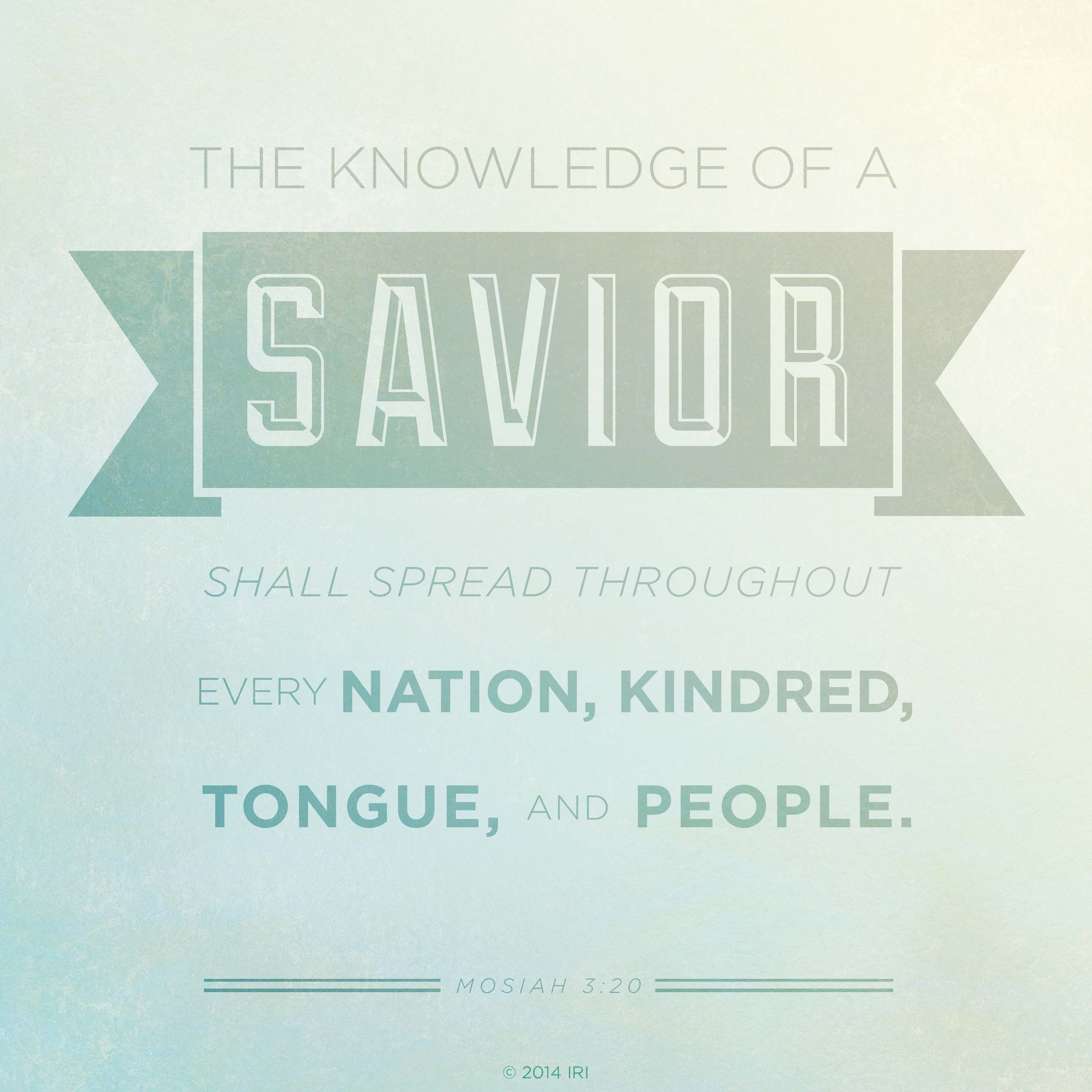 Knowledge of the Savior