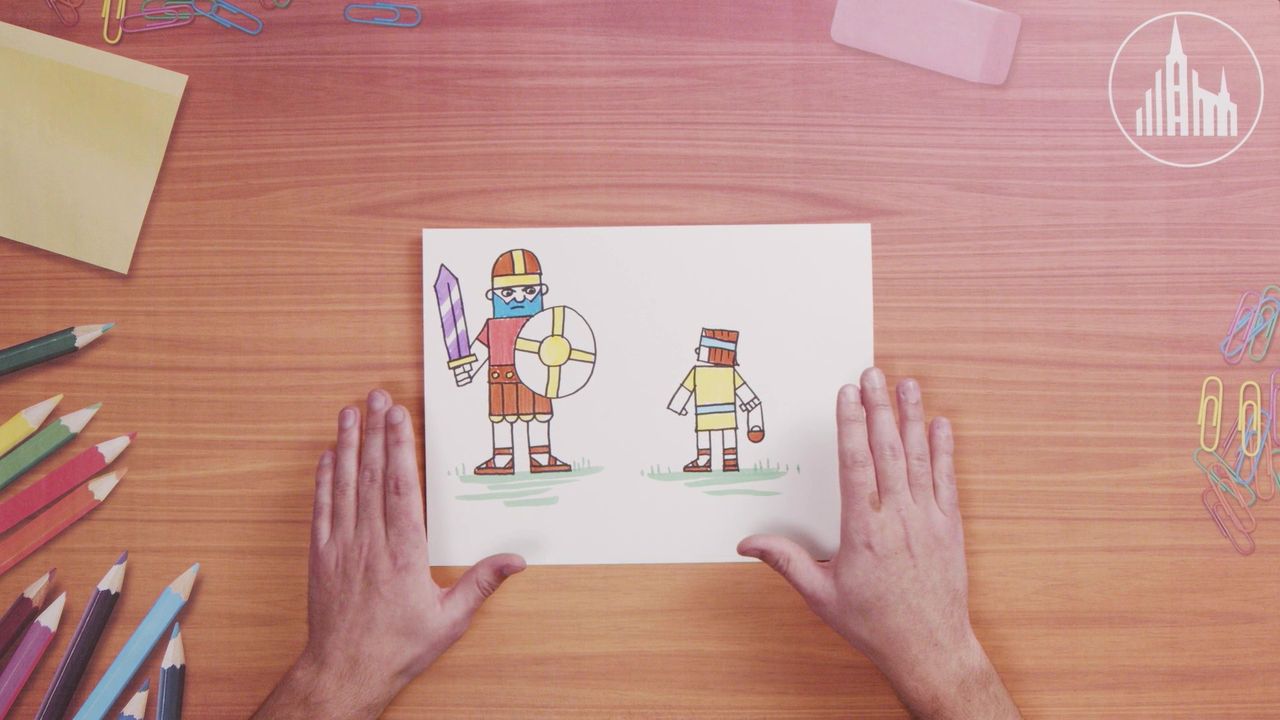 How to Draw David and Goliath | Come Create with Me—Drawing