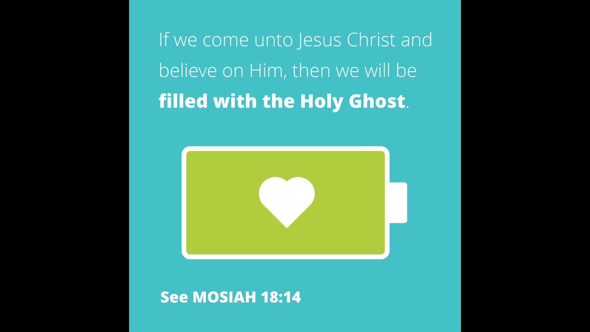 Believe in Jesus Christ and Be Filled with the Holy Ghost
