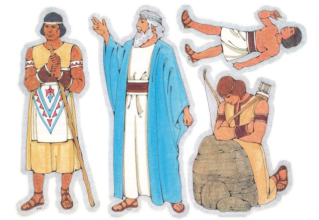 Primary Visual Aids: Cutouts 6-20, Lamanite Man; 6-21, Book of Mormon ...
