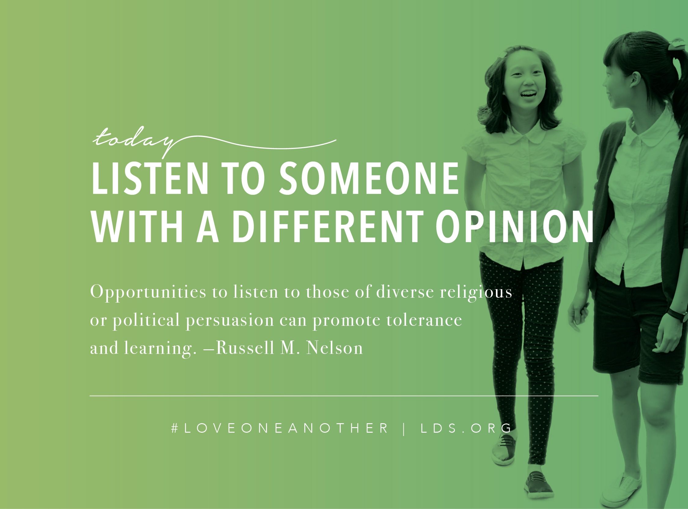 Listen To Different Opinions