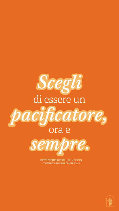 Poster: Scegli di essere un pacificatore