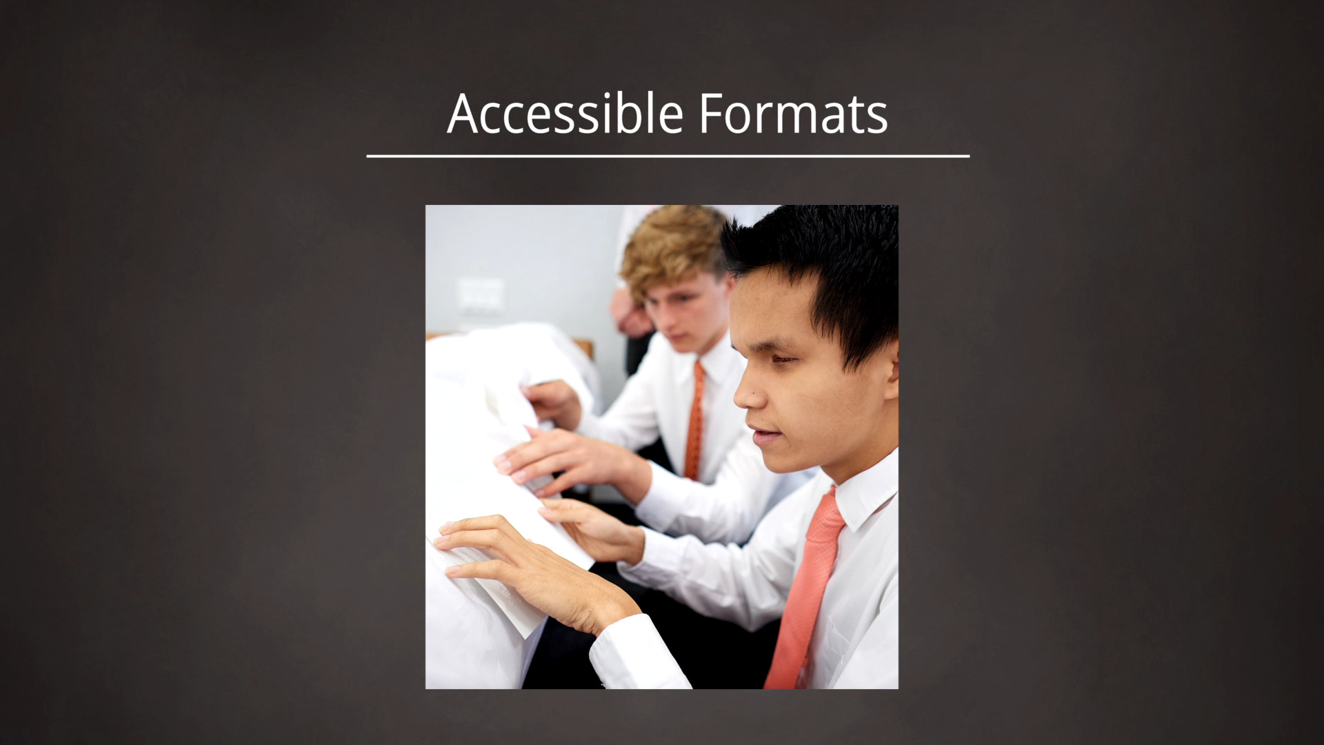 Accessible Formats