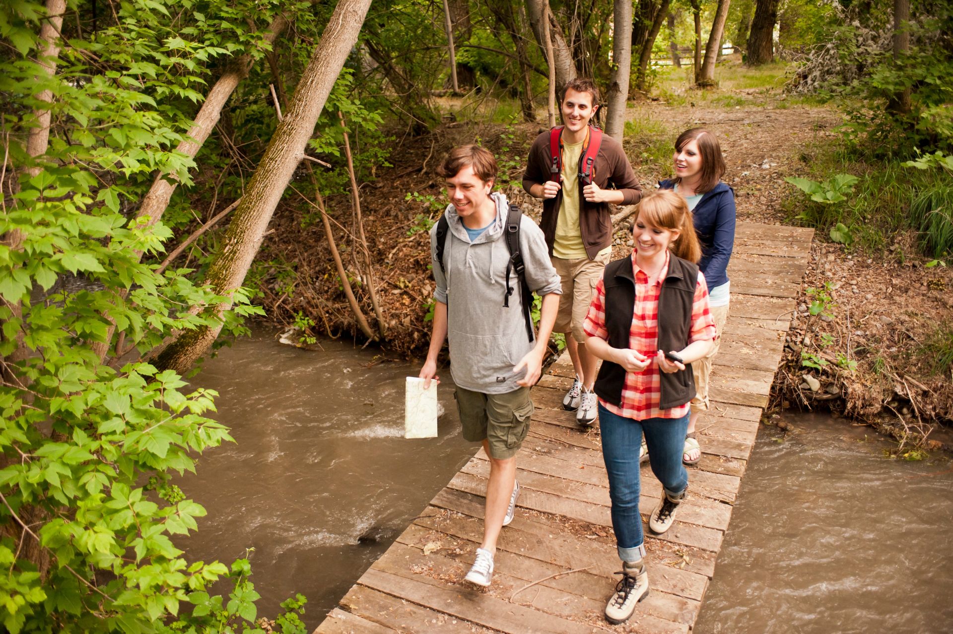 Young Adults Hiking