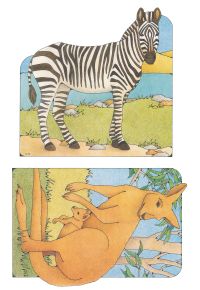 Primary Visual Aids: Cutouts 5-13, Zebra; 5-14, Mother and Baby (Joey ...