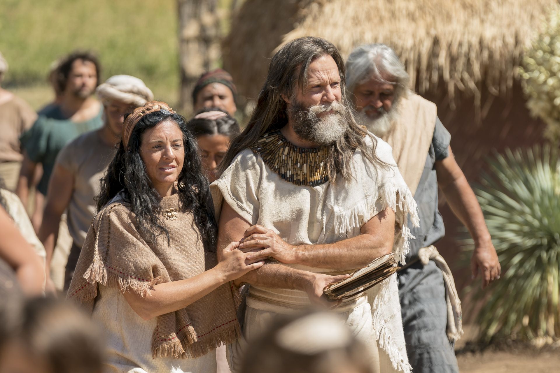Jacob and his wife walking among the Nephites