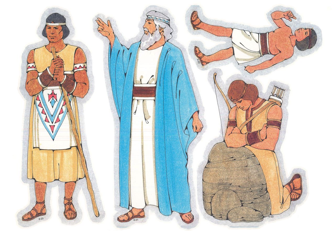 Primary Visual Aids: Cutouts 6-20, Lamanite Man; 6-21, Book of Mormon ...