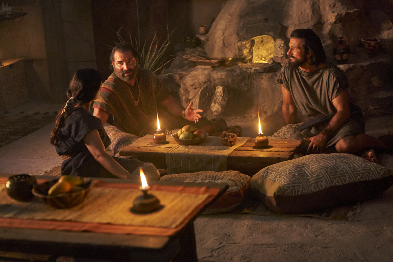 Amulek Speaking to His Wife